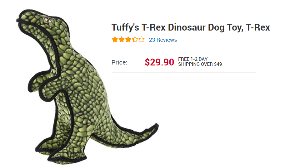 Tuffy Toys Review: Tuffy Dinosaurs | FromYourPet.com